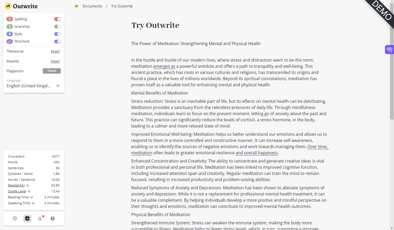 Outwrite AI Review - Write With Impact – Originality.AI