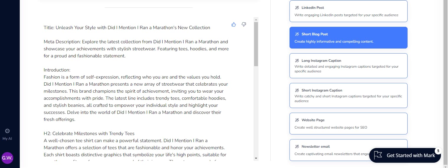 Mark Copy AI Review - Create Premium Content That Reflects Your Brand's ...