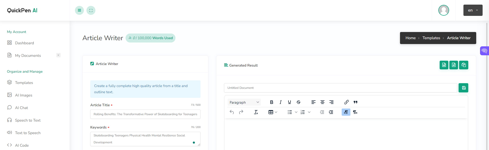 QuickPen AI Review - The Best AI Content Writer – Originality.AI