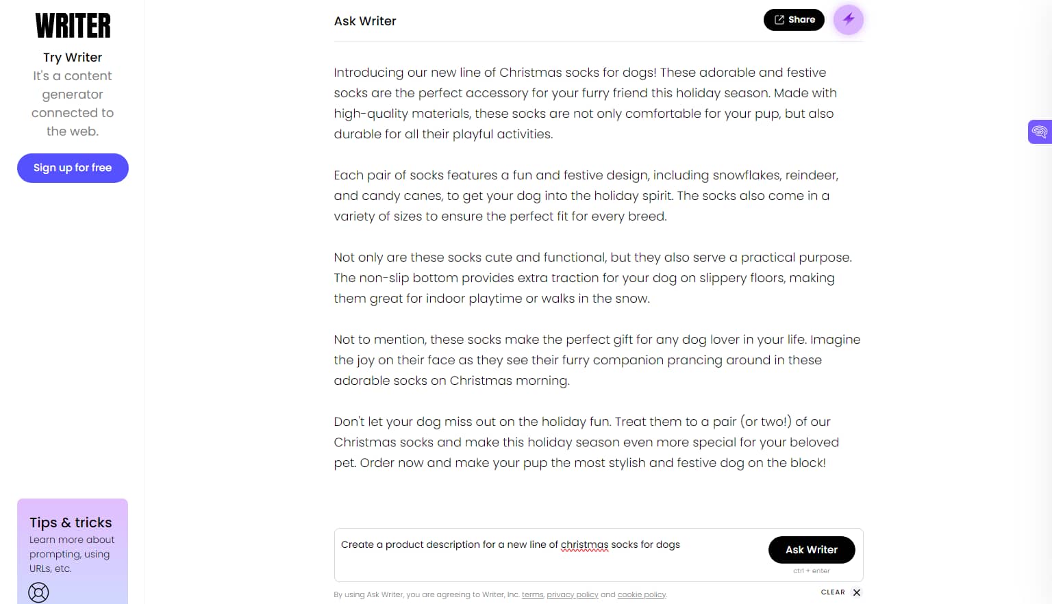 Ask Writer AI Review - A Content Generator That is Connected to the Web ...