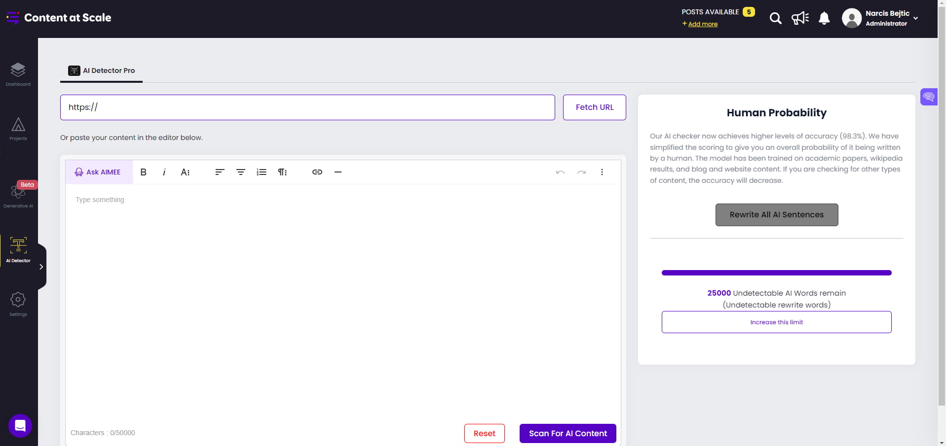 Content at Scale AI Writer and Editor Review - AI Writing and Human ...