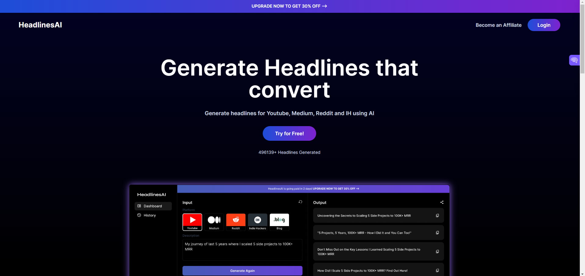 Headlines AI Review - Generate Headlines That Convert – Originality.AI