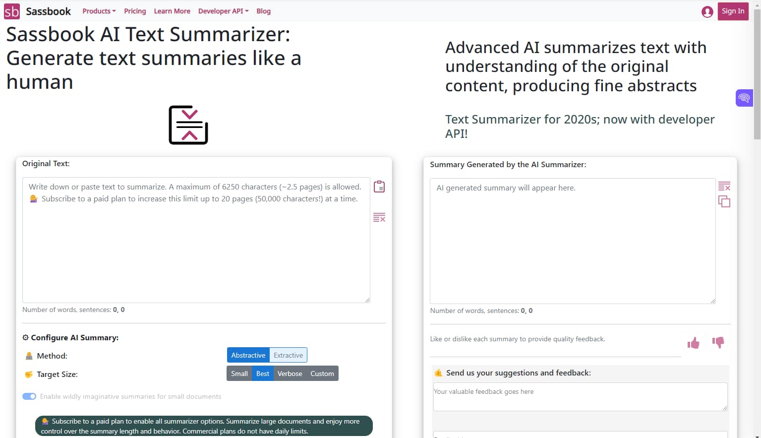 Sassbook AI Review - Powerful AI Text Generator For Original Content ...