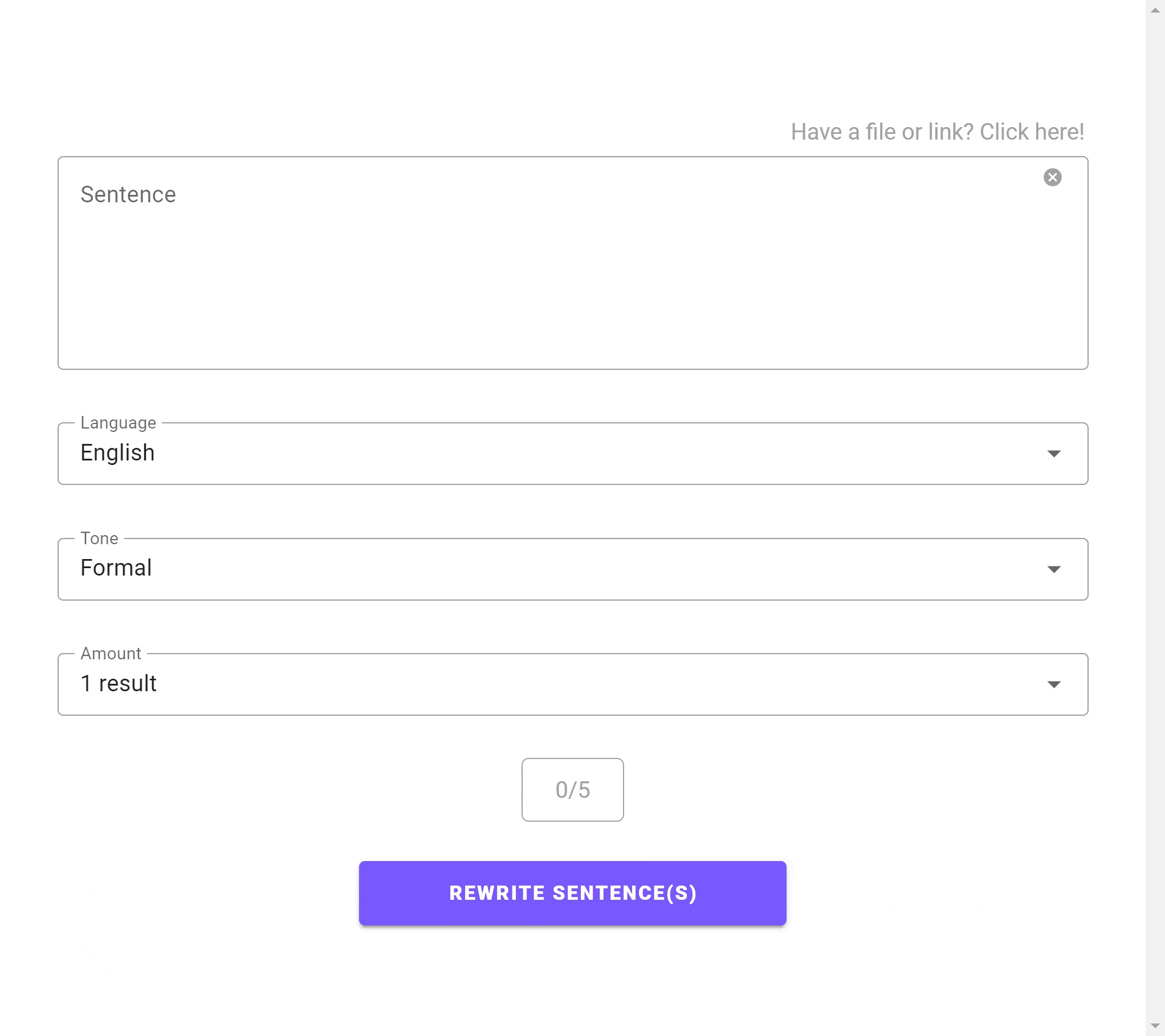 Free AI To Rewrite My Sentence
