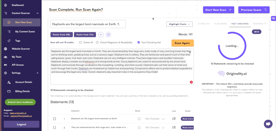 Automated Fact-Checker