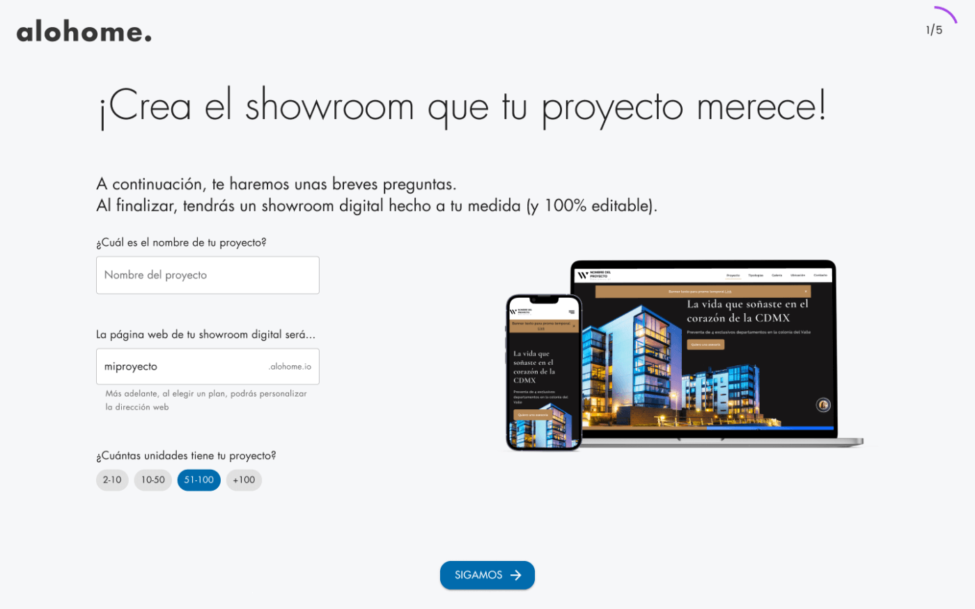 proptech mexicana alohome - digital showroom