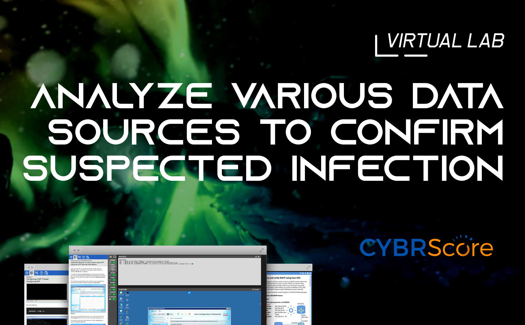 Analyze Various Data Sources to Confirm Suspected Infection Virtual Lab | Cybrary