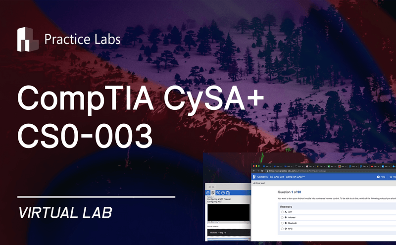 CompTIA Cybersecurity Analyst (CySA+) CS0-003 Labs Virtual Lab | Cybrary