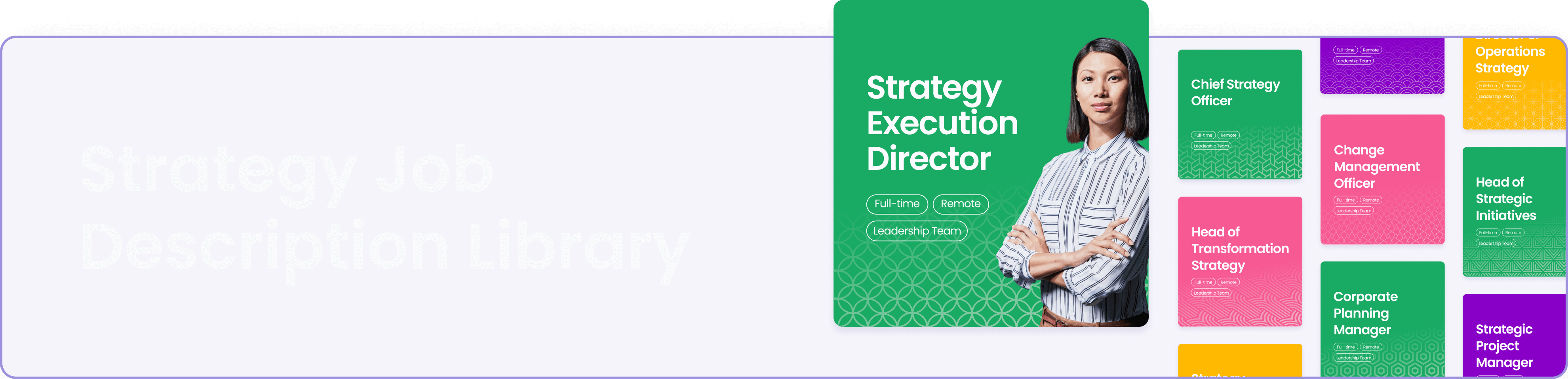 Strategy Job Descriptions