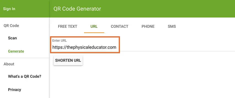 Using QR Codes In Physical Education