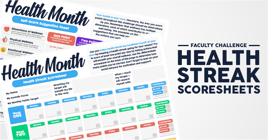 Health Month: Celebrating Health Within The School Community