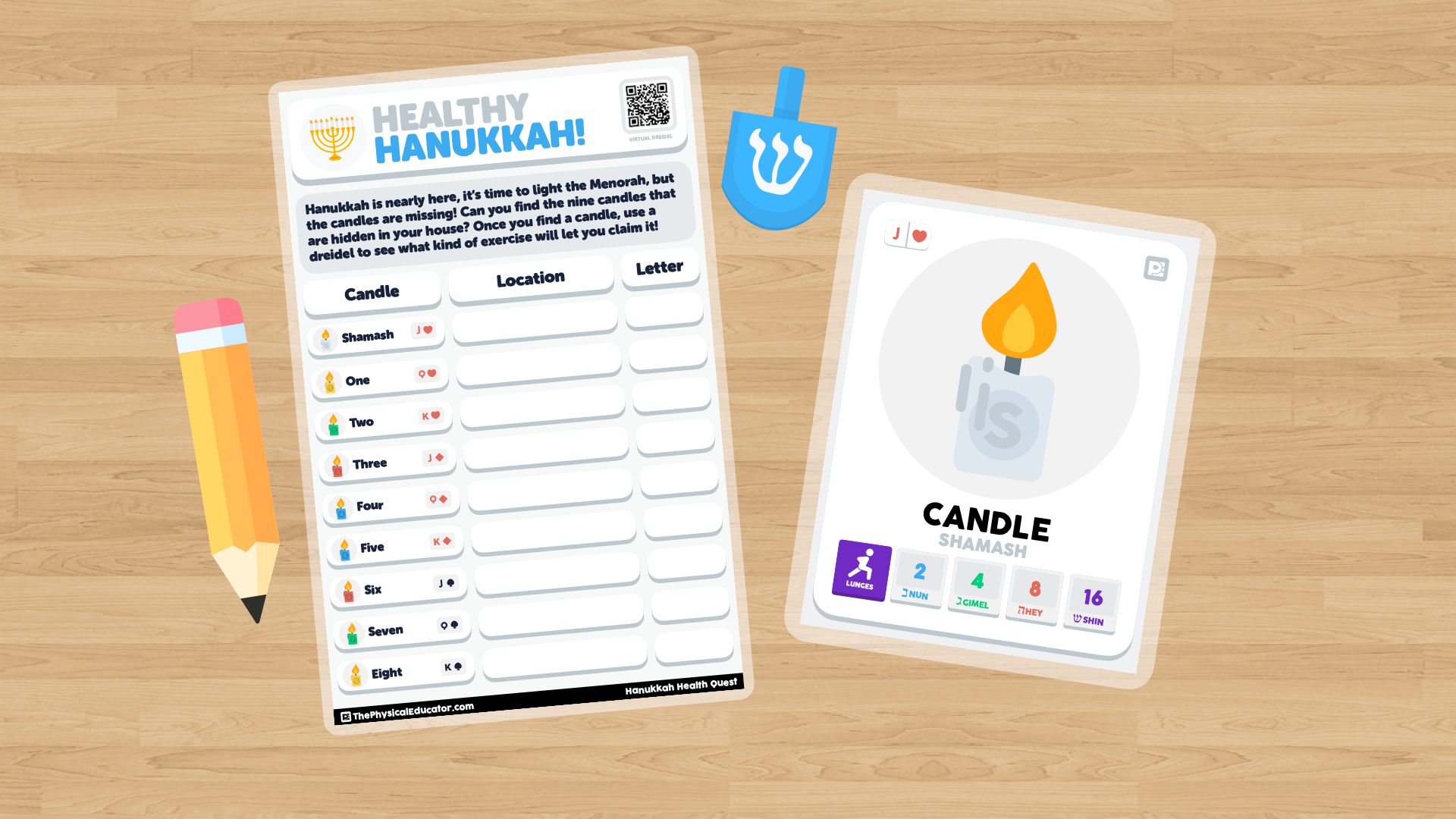 Healthy Hanukkah • Physical Education Games