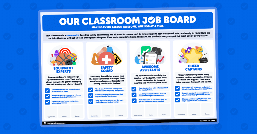 Promoting Responsibility With A Classroom Job Board