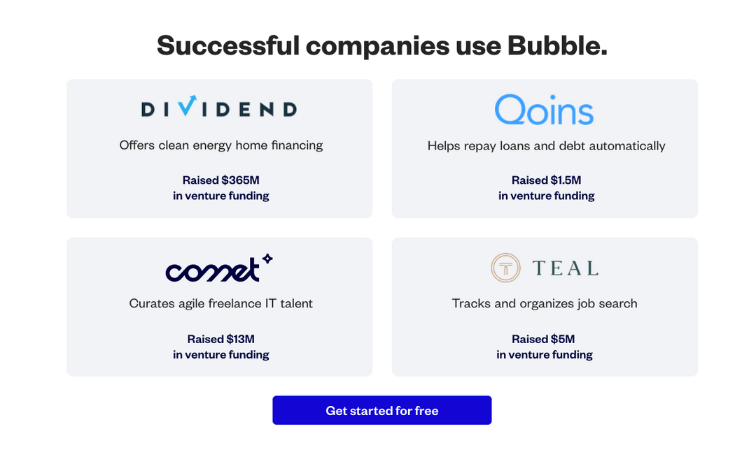 行銷軟體 Bubble - Bubble是強大的無程式碼平臺，讓企業能夠建立網站或應用程式。