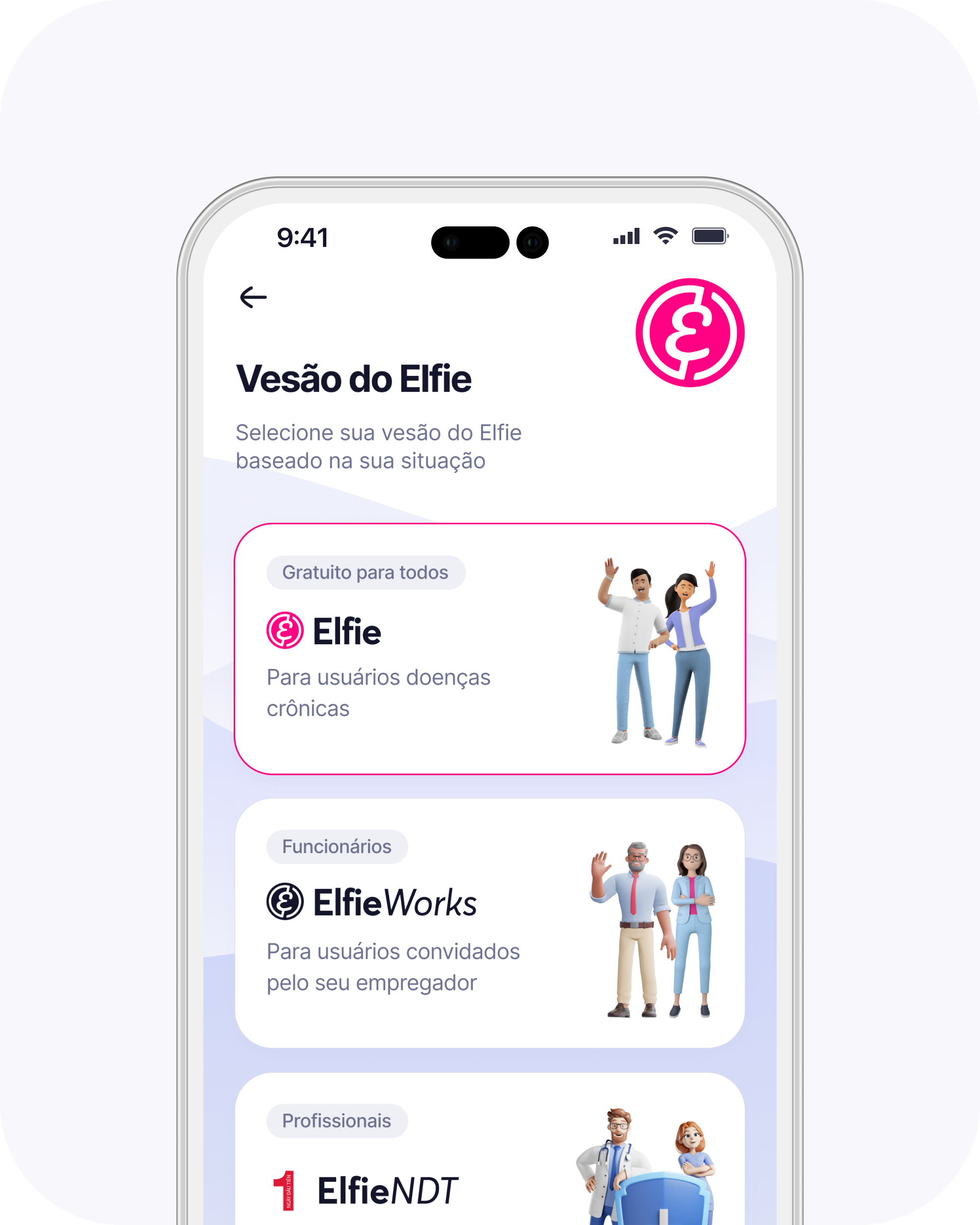 Elfie - Saúde digital - Ficar melhor, recompensa