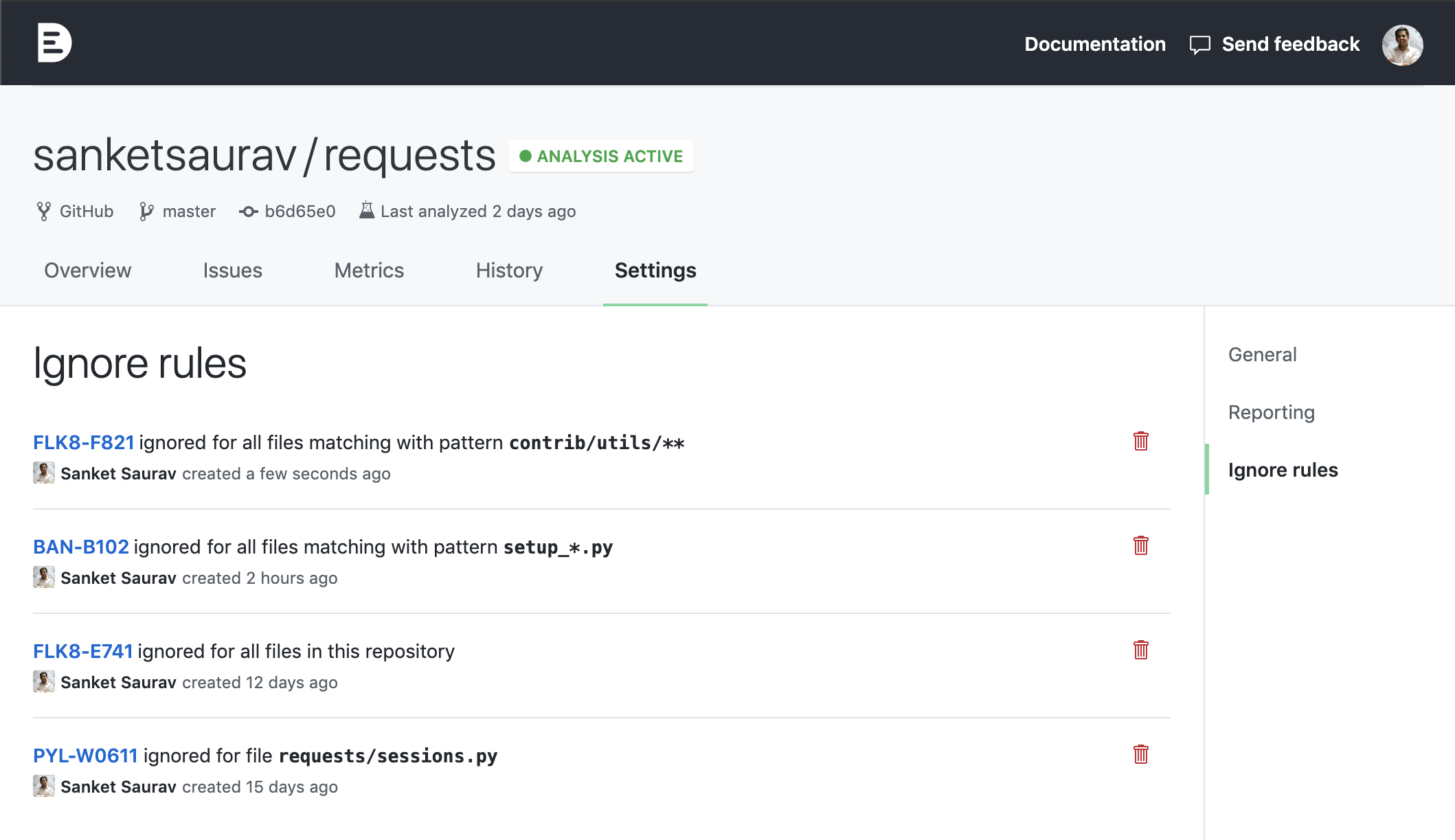 Release: Actions on issues, ignore rules - DeepSource