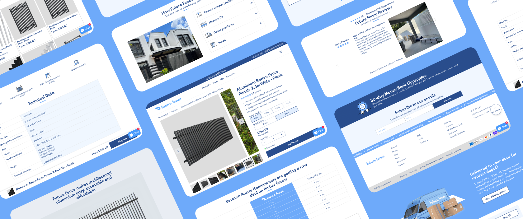 Future Fence | UX/UI Design, Web development