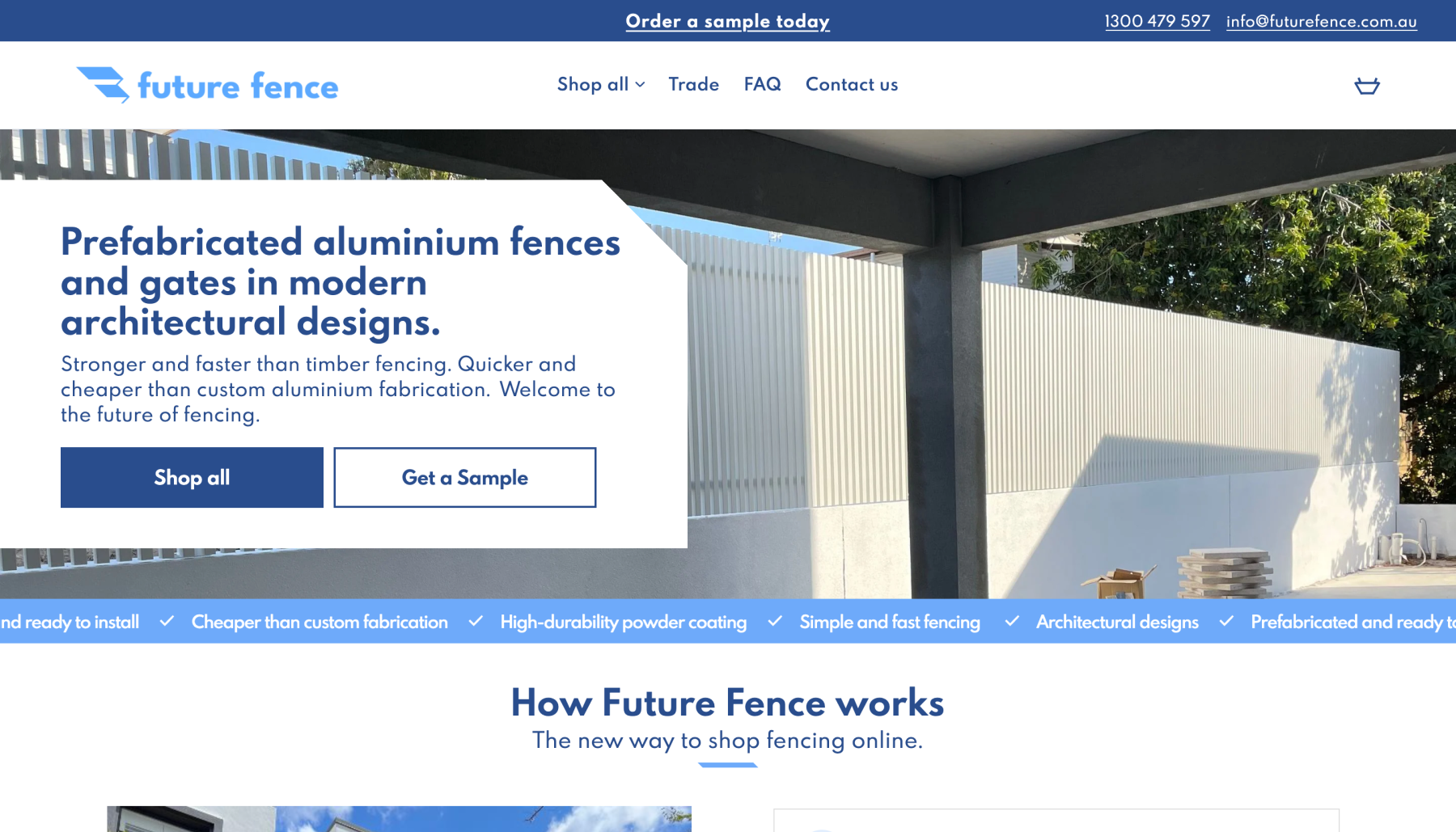 Future Fence | UX/UI Design, Web development