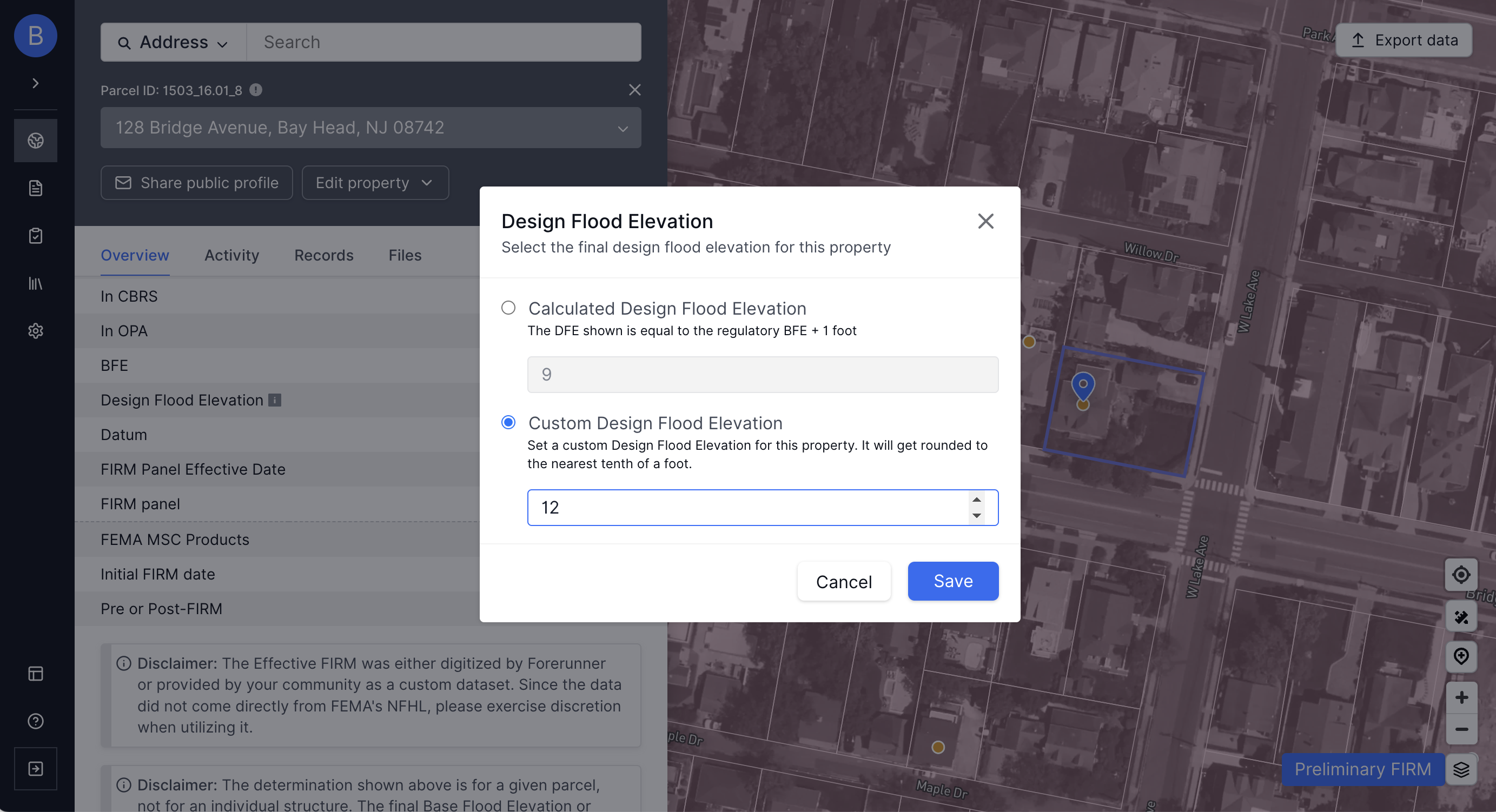 New Feature: Advanced Design Flood Elevation (DFE) - Forerunner