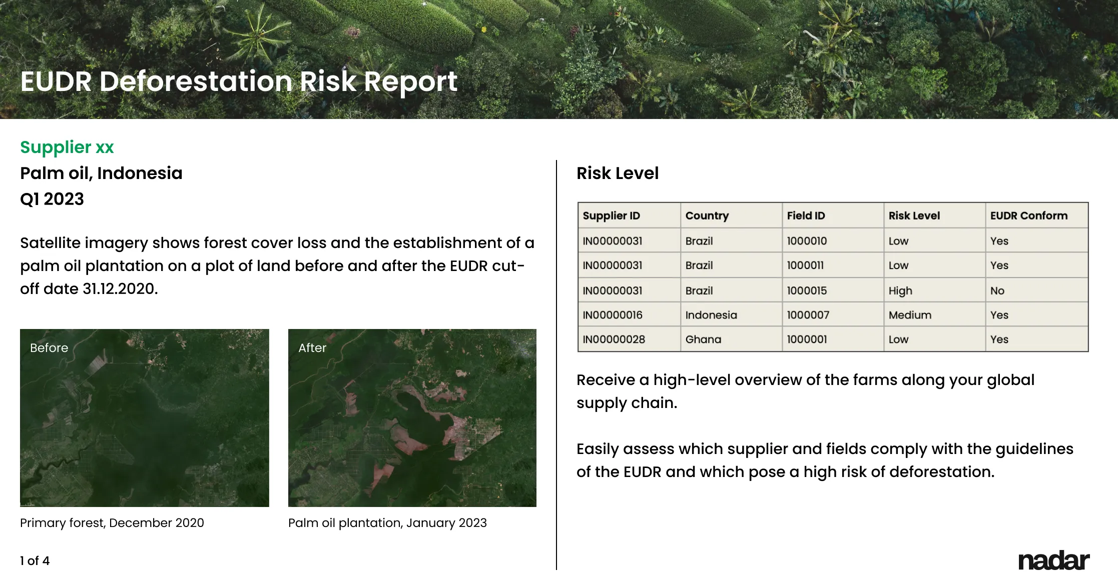 EUDR Compliance & Deforestation Monitoring
