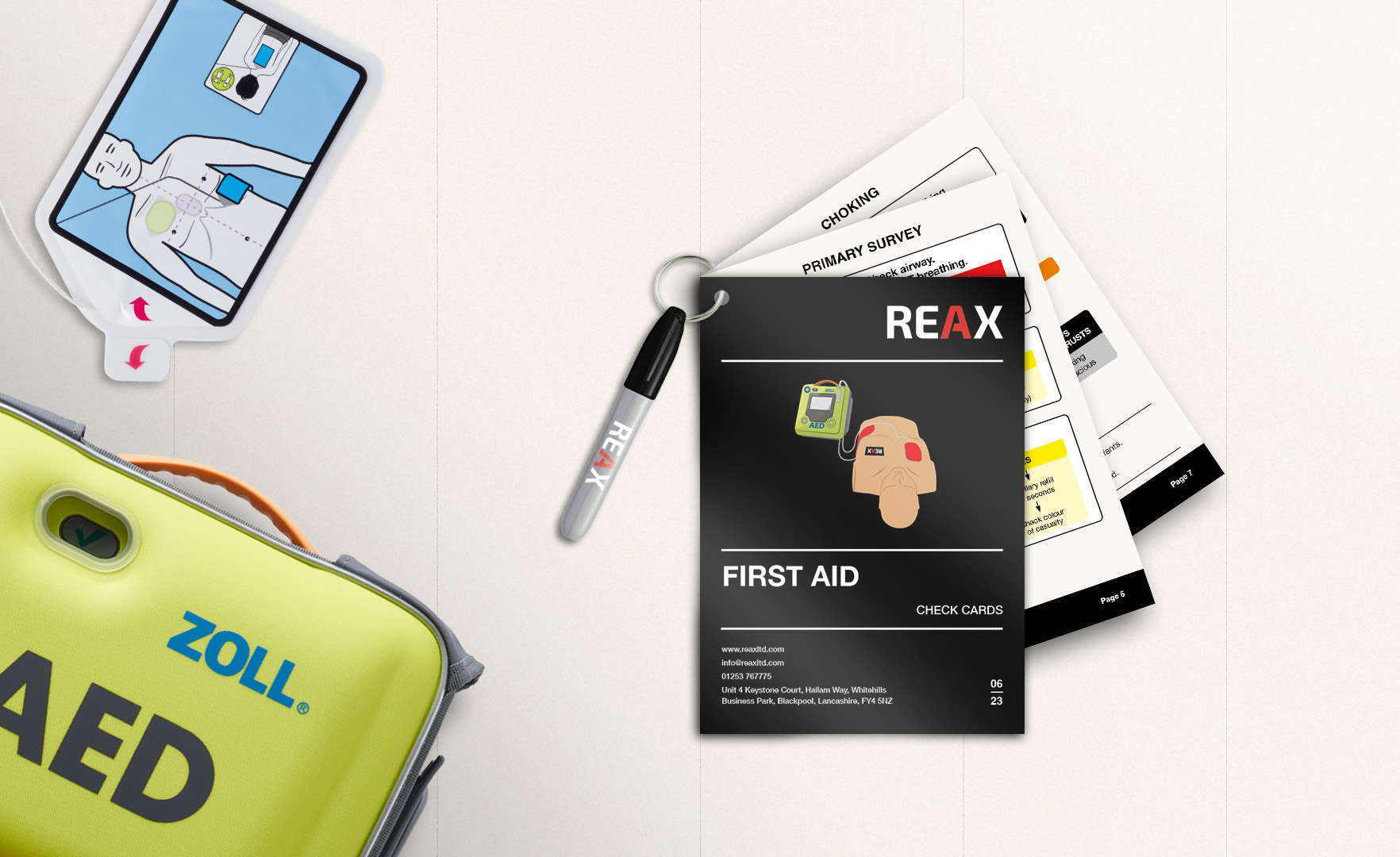 Introducing REAX's First Aid Check Cards | First aid training ...