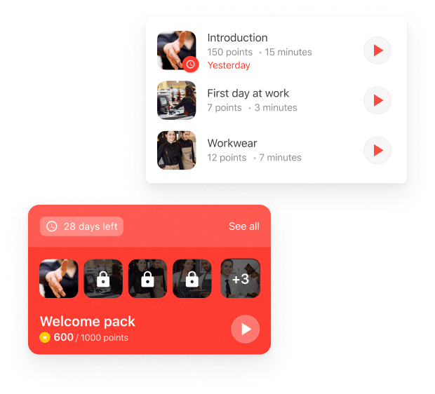 Platform overview of our Employee App | Oneteam