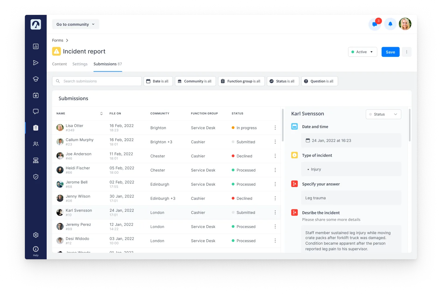 Forms and checklist app for deskless employees | Oneteam