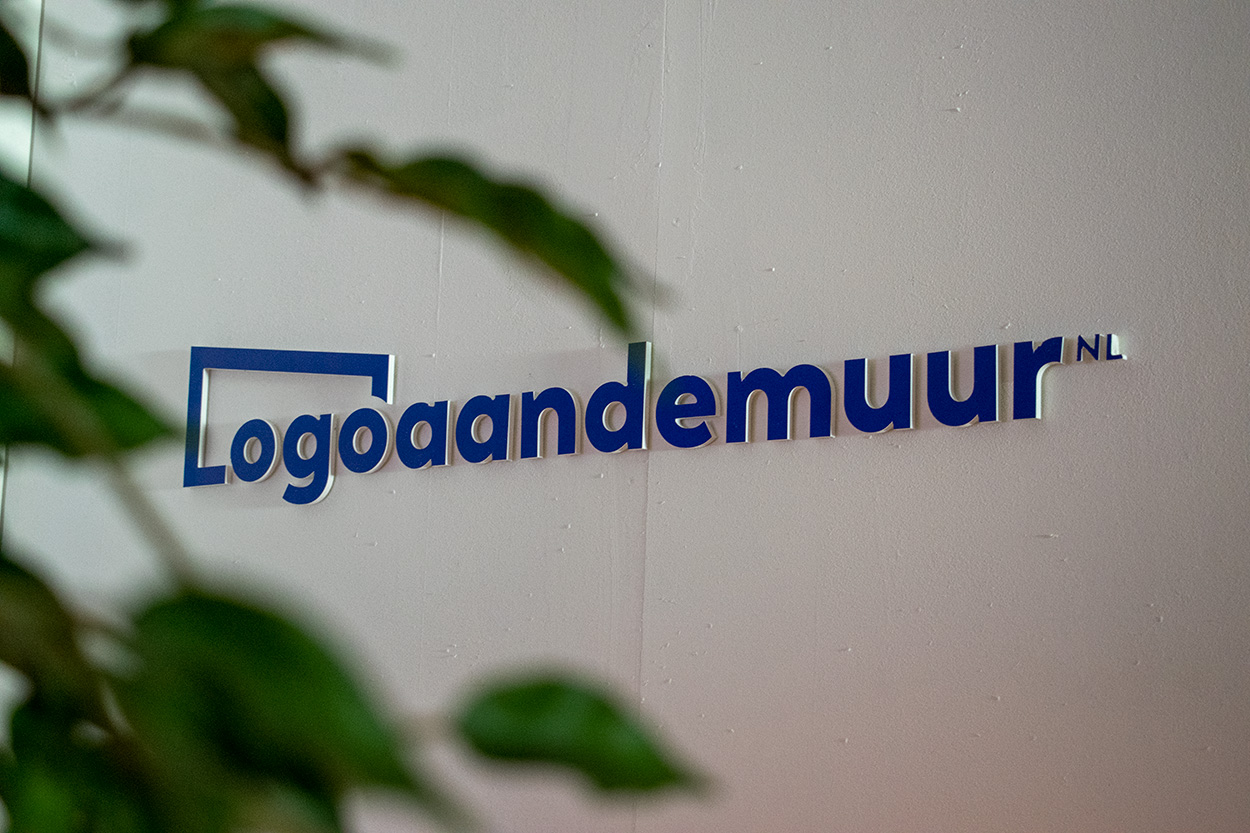 Jouw logo voor aan de muur! | logoaandemuur.nl