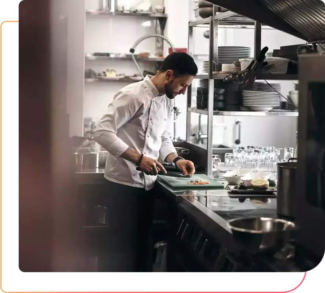 Kitchen production screen for fast food restaurants