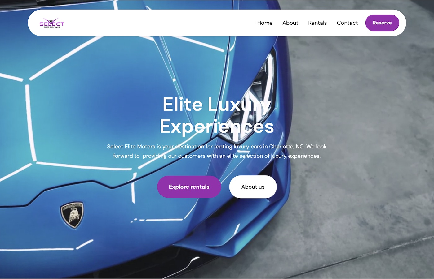 Luxury & Exotic Car Rental in Charlotte, NC | Select Elite Rentals