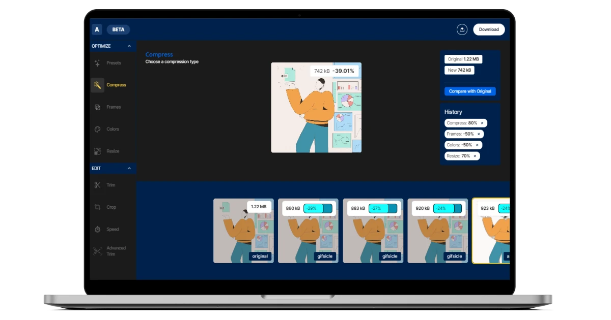 Pro GIF Compression | Animately
