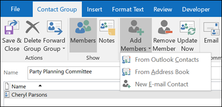 How to Create Distribution List and Mailing List in Outlook