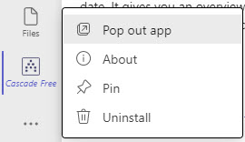 Integrate Cascade and Microsoft Teams