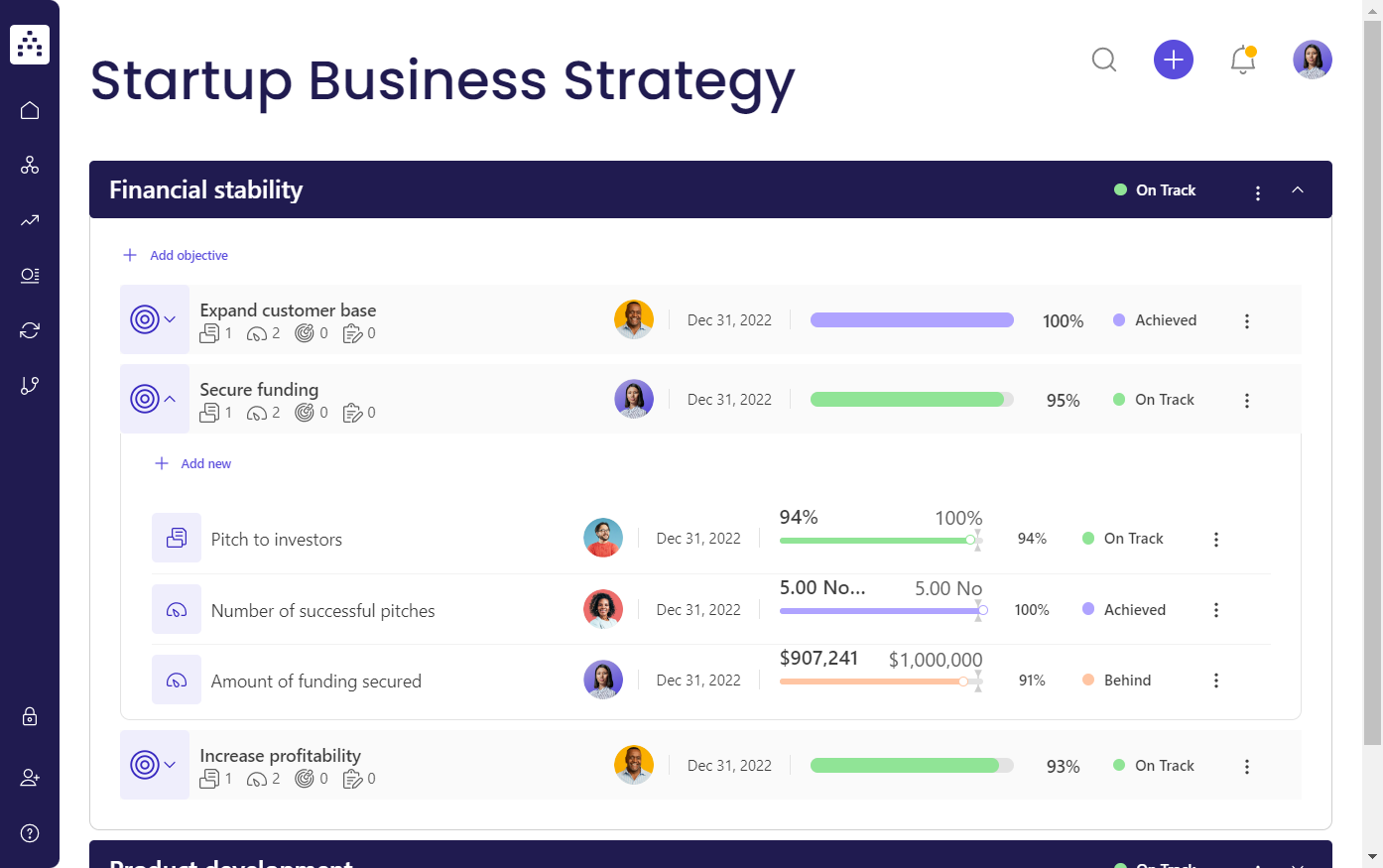 Startup Business Strategy Template