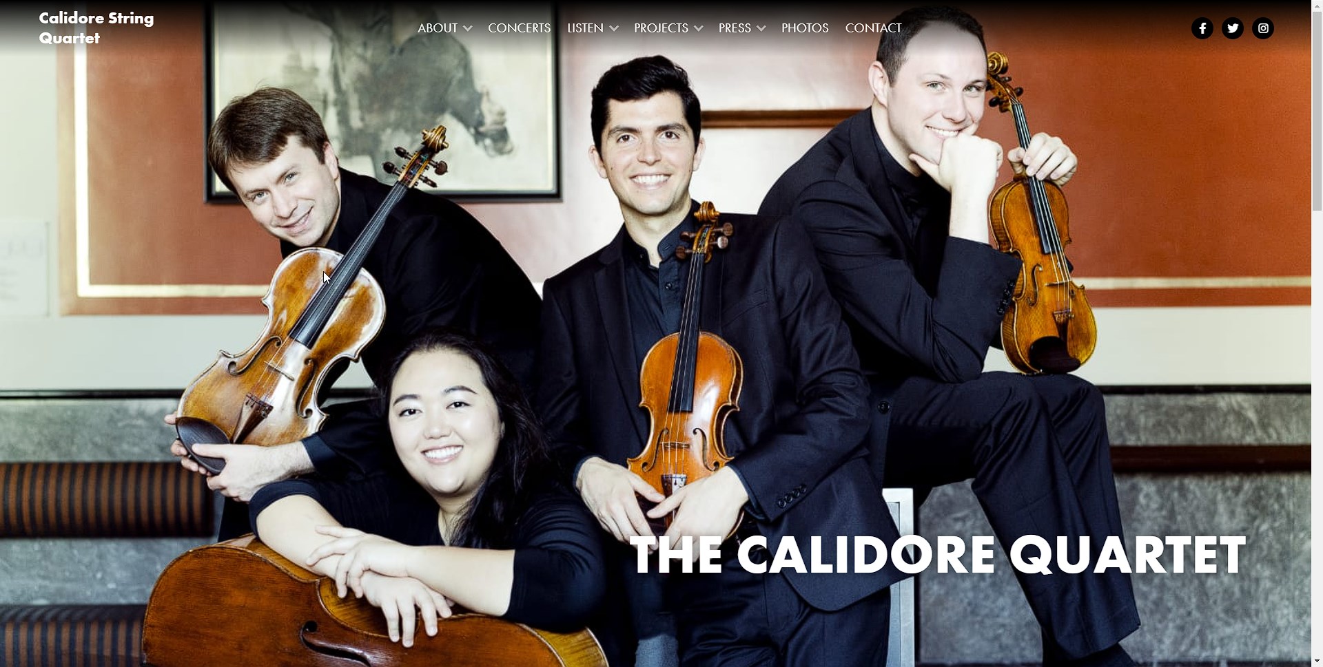 The Calidore Quartet | Calidore String Quartet