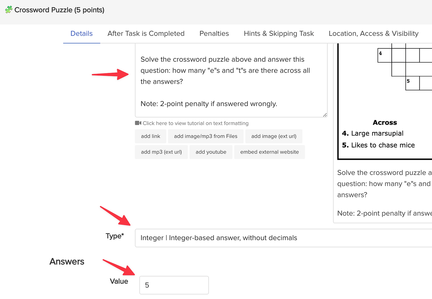How to embed crossword puzzles on PlayTours - PlayTours