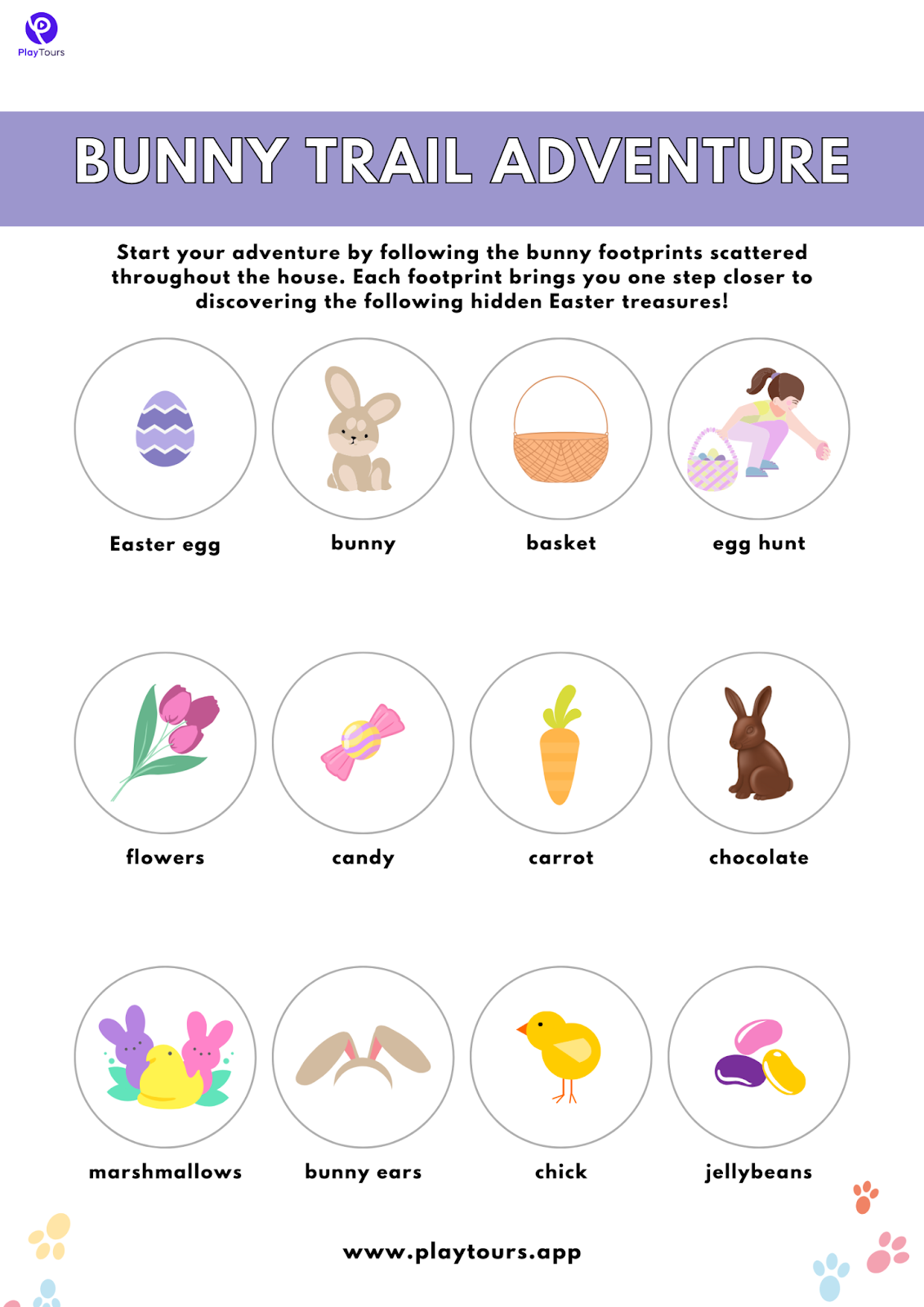 11 Easter Scavenger Hunt Ideas with Free Printable Game Cards - PlayTours