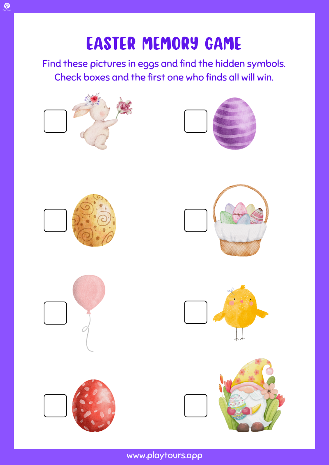 11 Easter Scavenger Hunt Ideas with Free Printable Game Cards - PlayTours