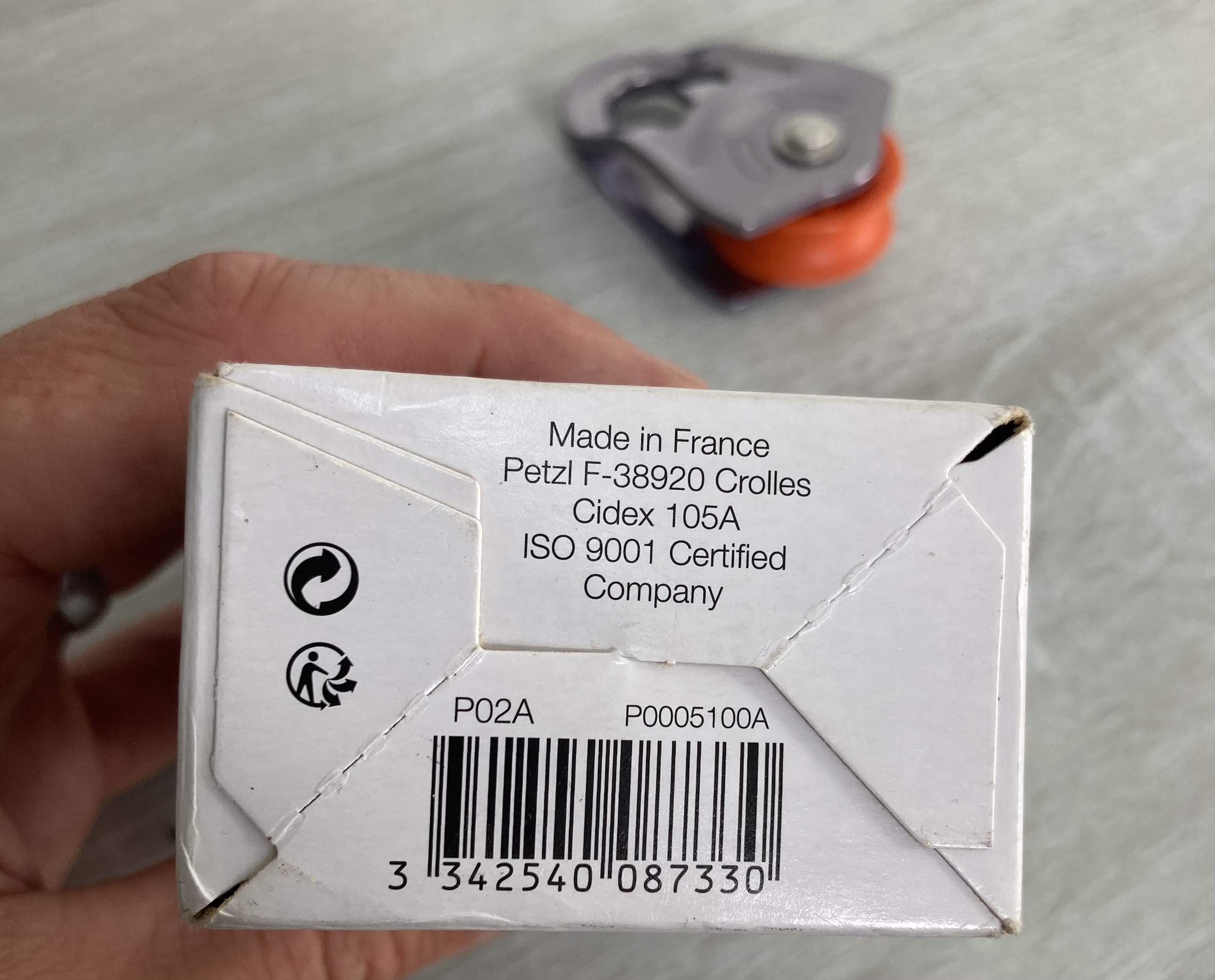 Using Petzl codes and other scannable technology