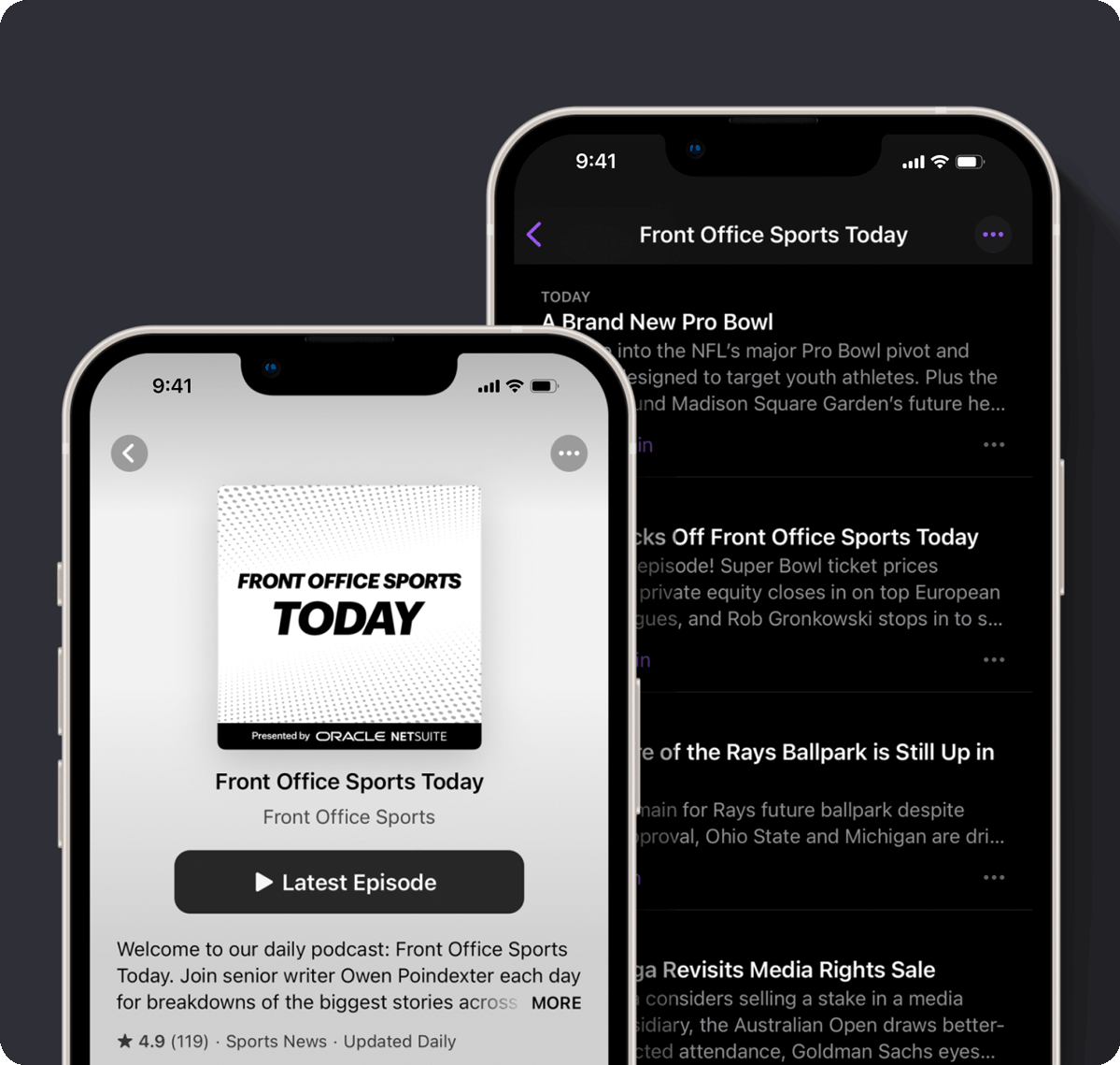Front Office Sports Advertising | Oracle NetSuite