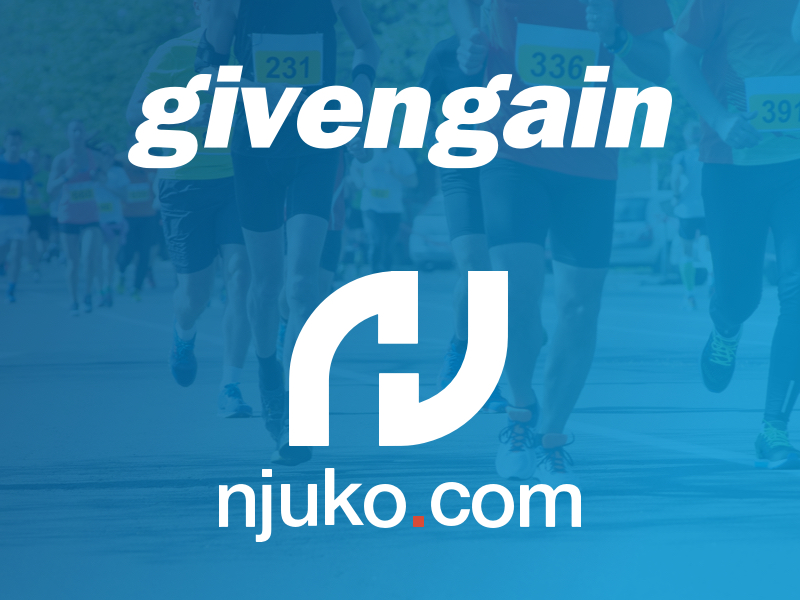 GivenGain and njuko team up to offer event fundraising