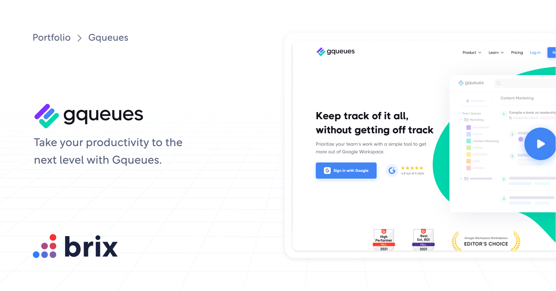 GQueues - Portfolio | BRIX Agency