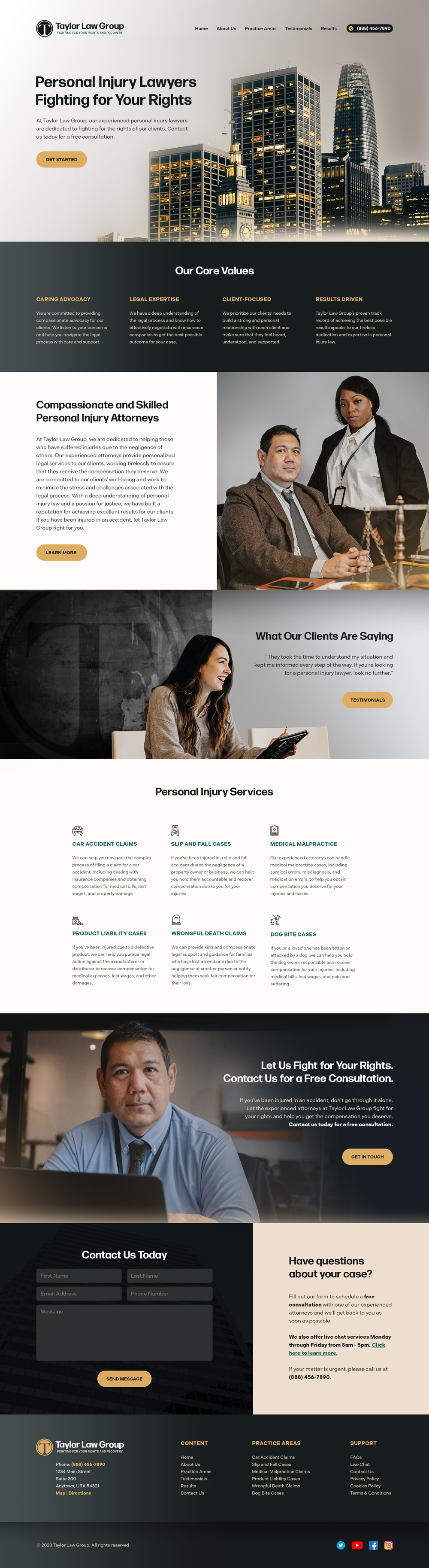 Taylor Law Group | Paul Johns: 2024 Graphic Design Portfolio