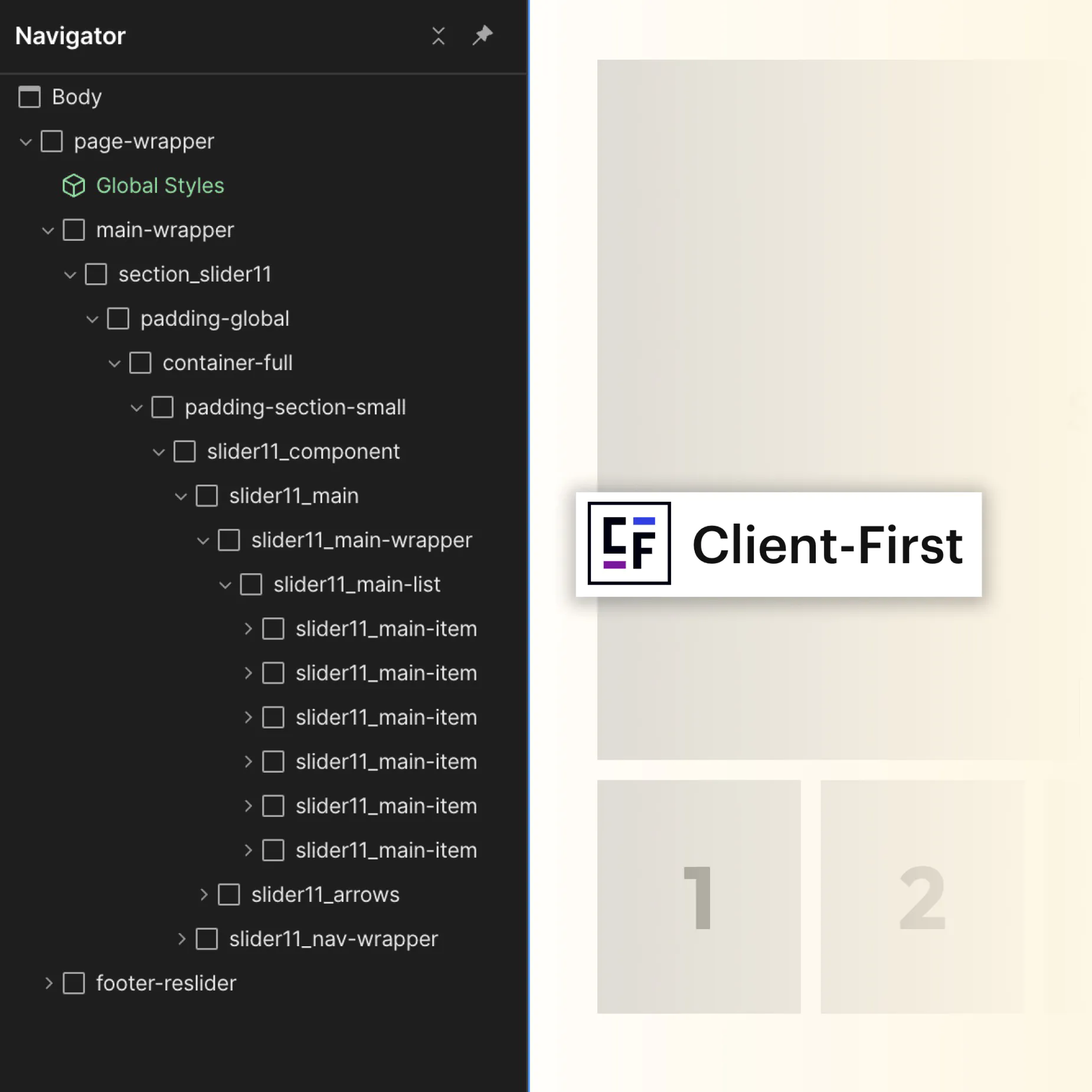 Resliders - Reuseable Slider Components for Webflow