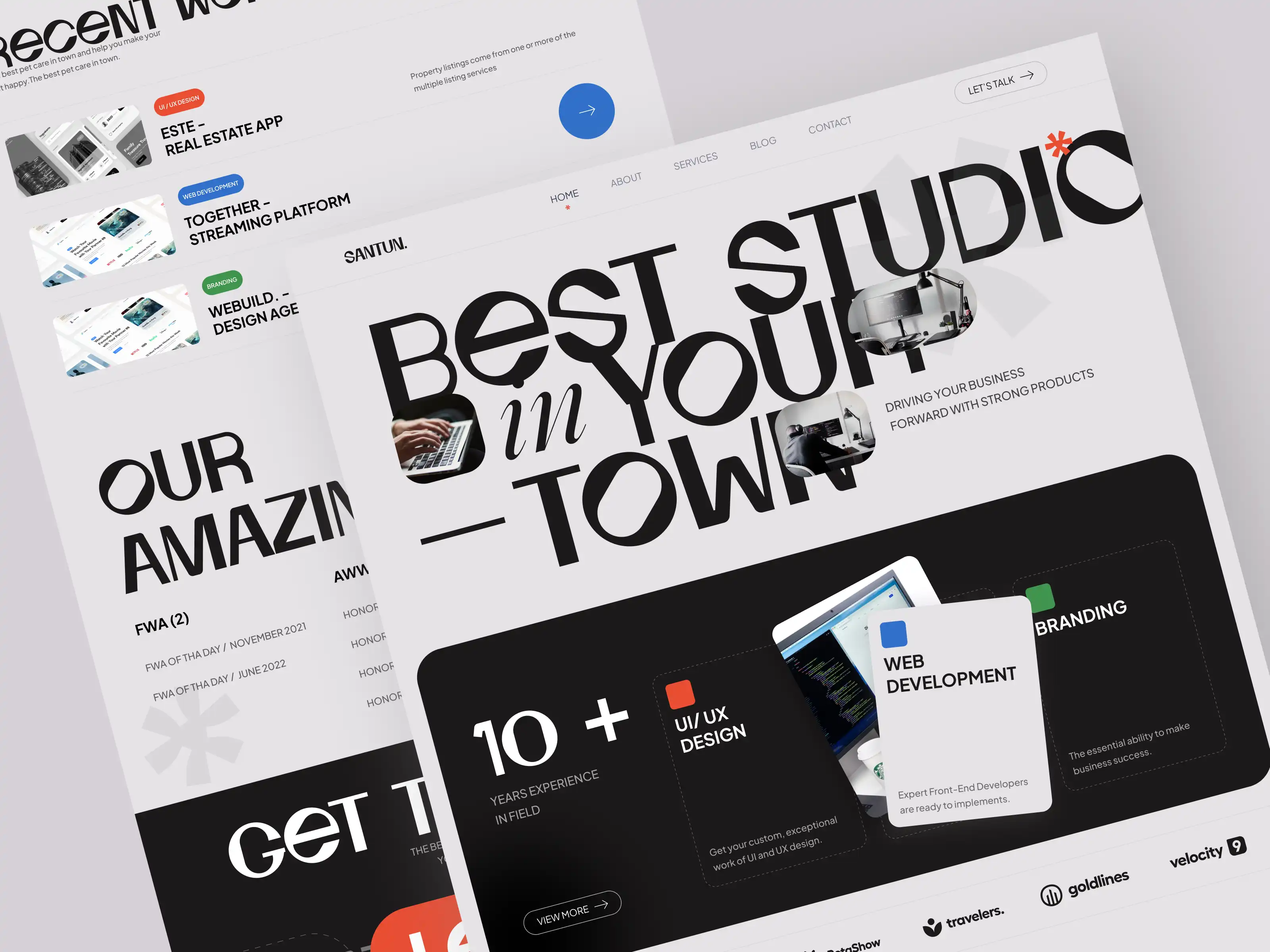 Santun UI Design Studio Landing Page - VisualTap