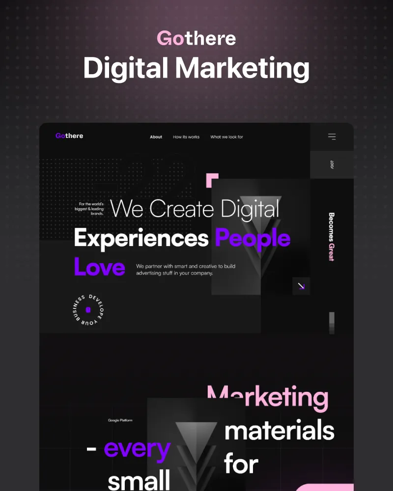 Gothere Digital Marketing Landing Page - VisualTap