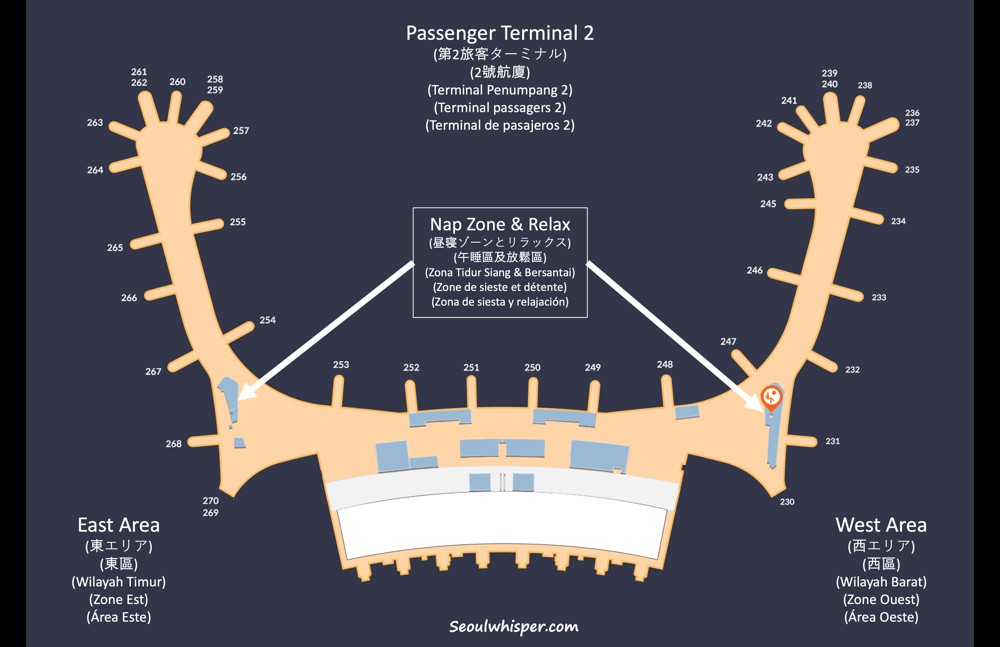 飛行前にリラックス：仁川空港ターミナル2のリラクゼーションリトリートを発見 - 無料の快適ゾーン役立つコツ