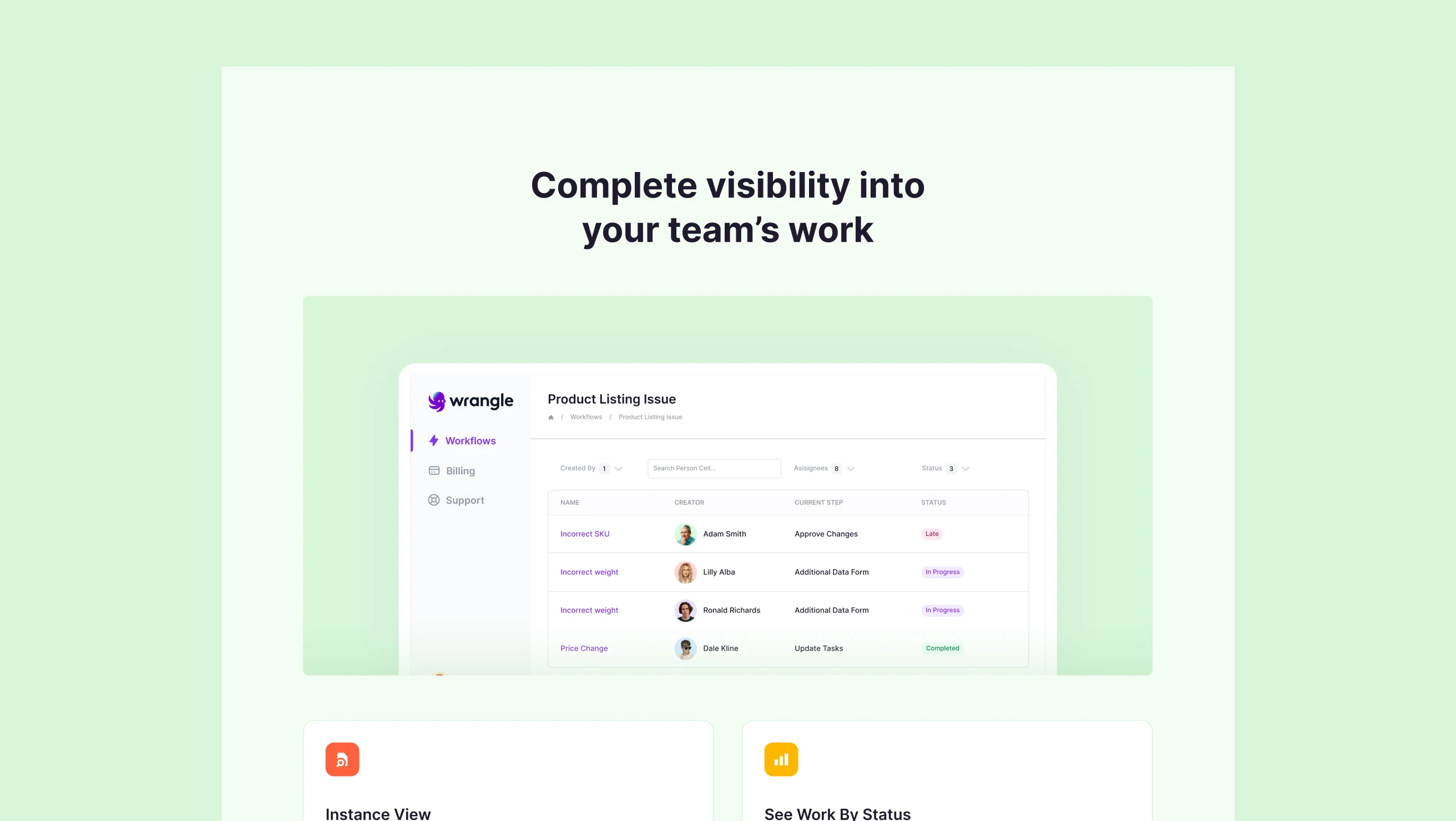 Wrangle — User-friendly landing page for IT ticketing system | Halo Lab
