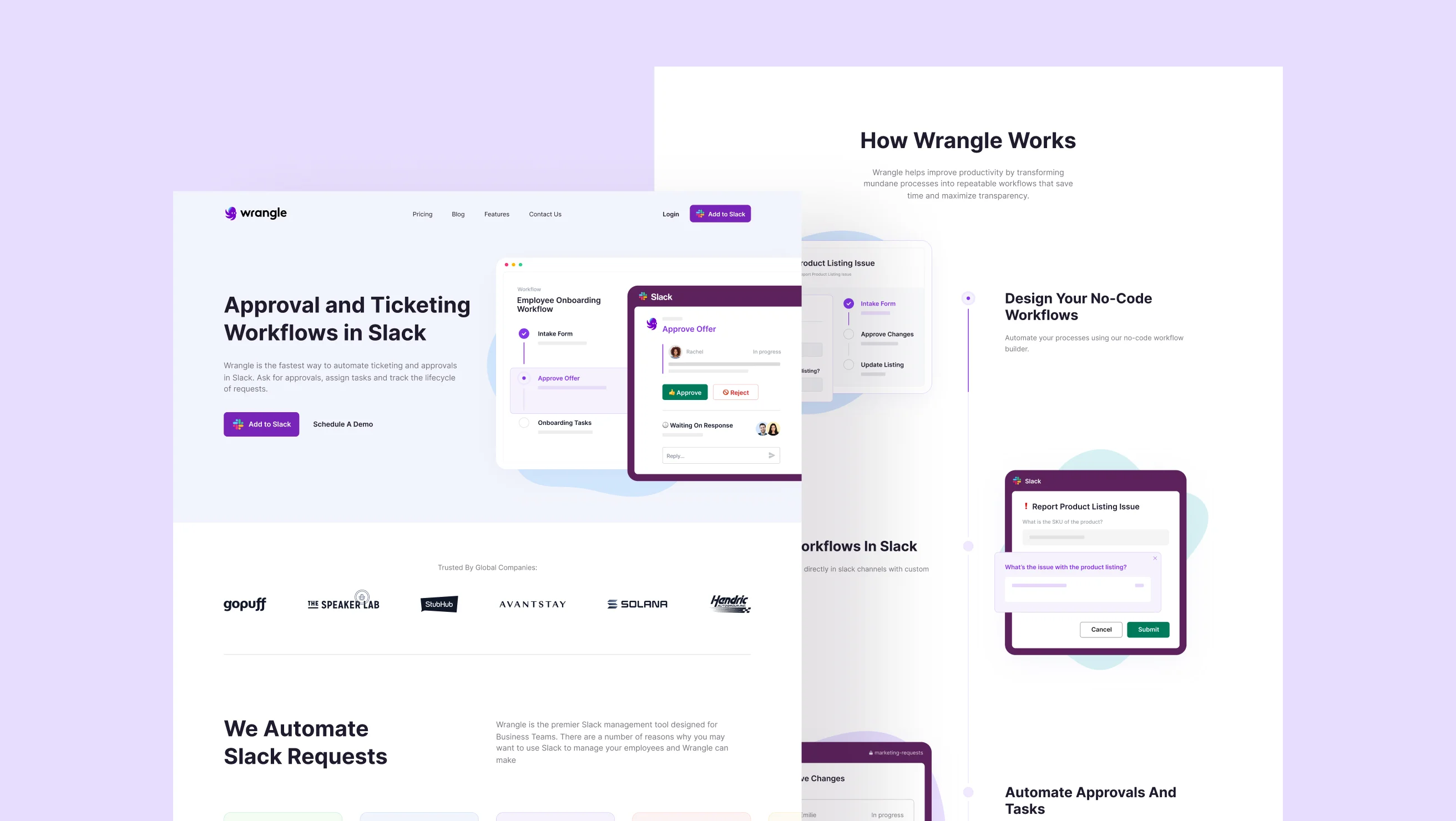 Wrangle — User-friendly landing page for IT ticketing system | Halo Lab