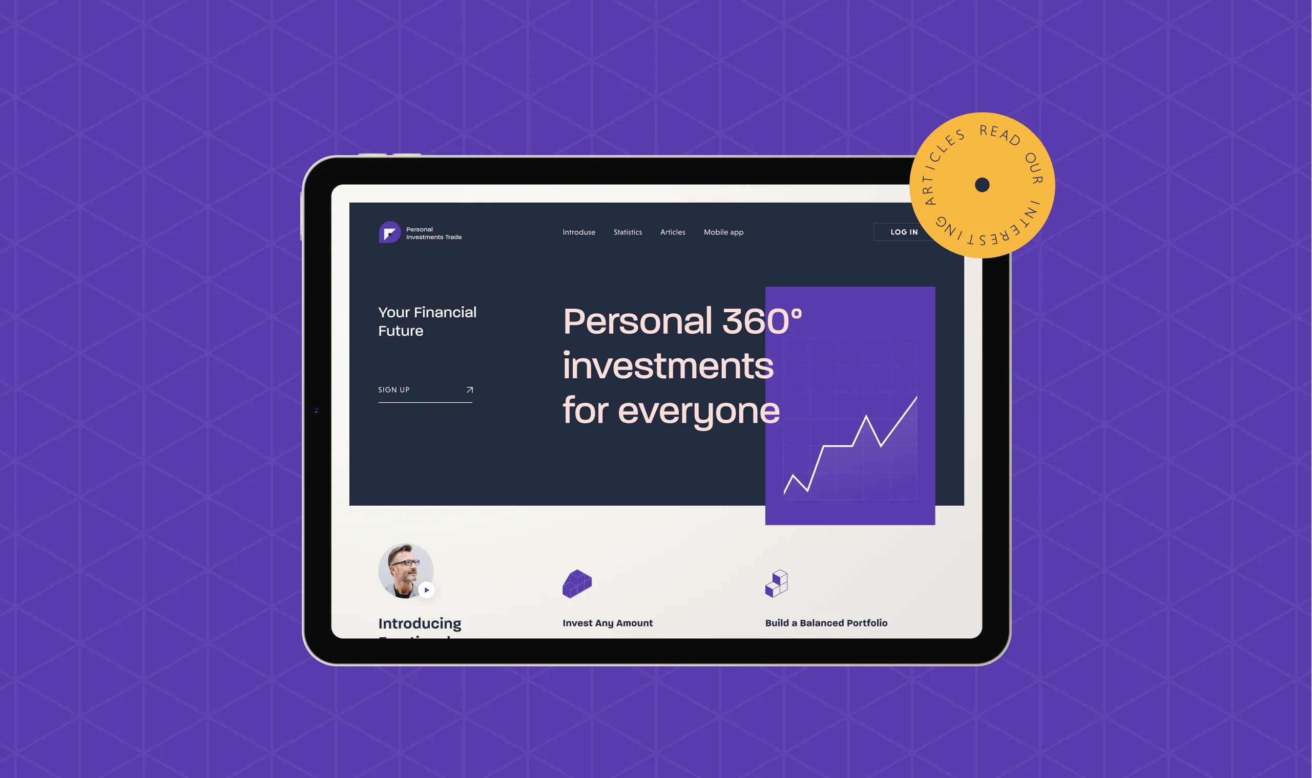 Go Trade — Futuristic and Sleek Design for the Investment Platform